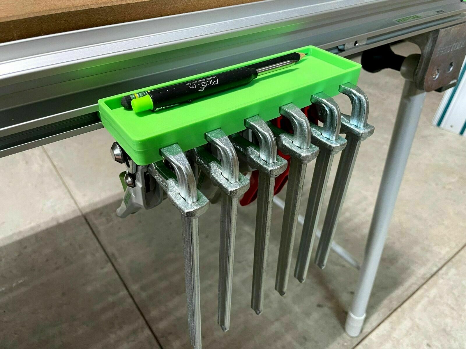 Clamp Rack & Storage Tray for MFT/3 Table - ToolCurve